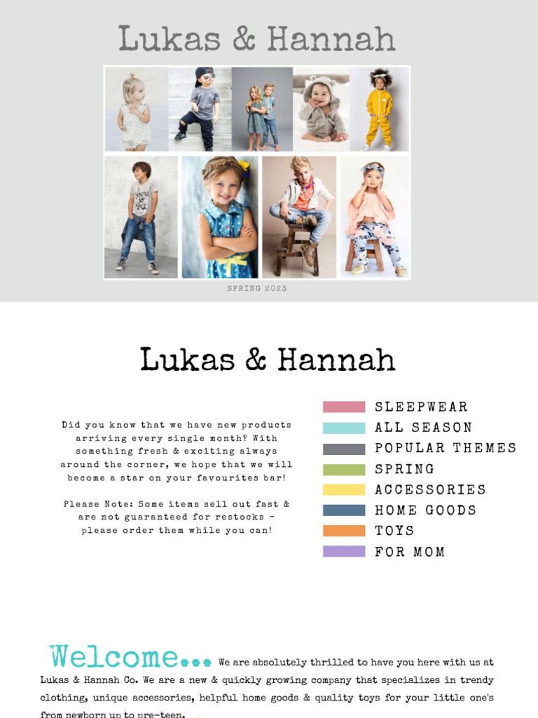 Lukas & Hannah Spring Catalog 2023 v.1 - CompressPdf | PDF