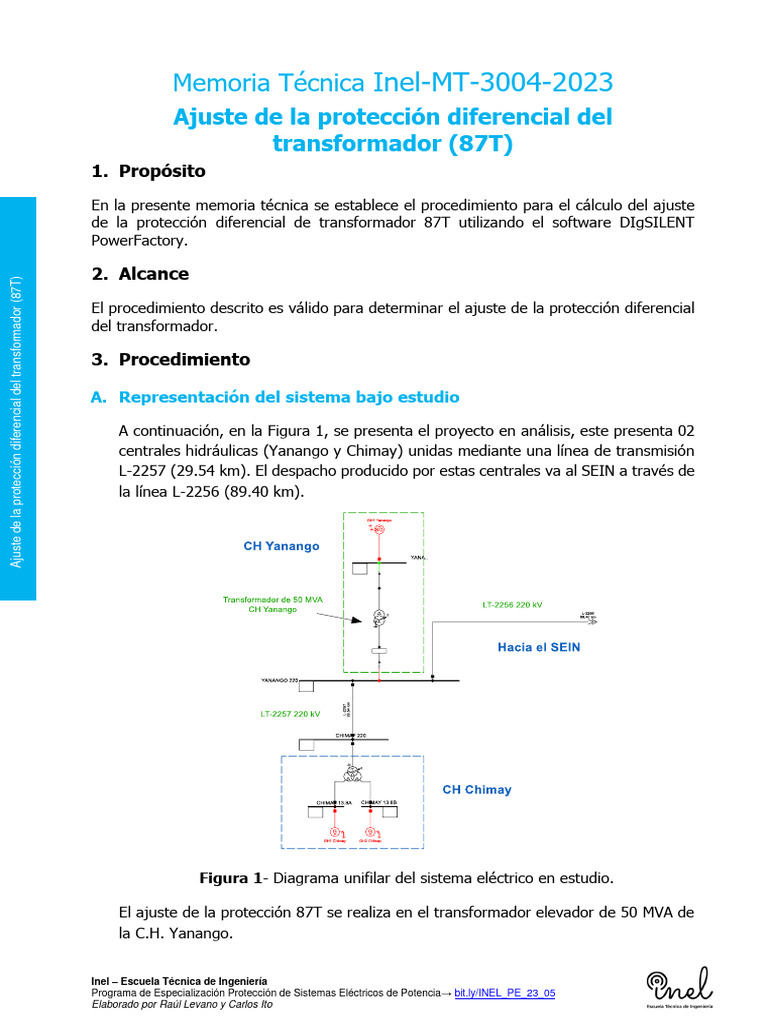 Ajuste de La Protecci N Diferencial Del Transformador 87T 1690595449 | PDF | Transformador ...
