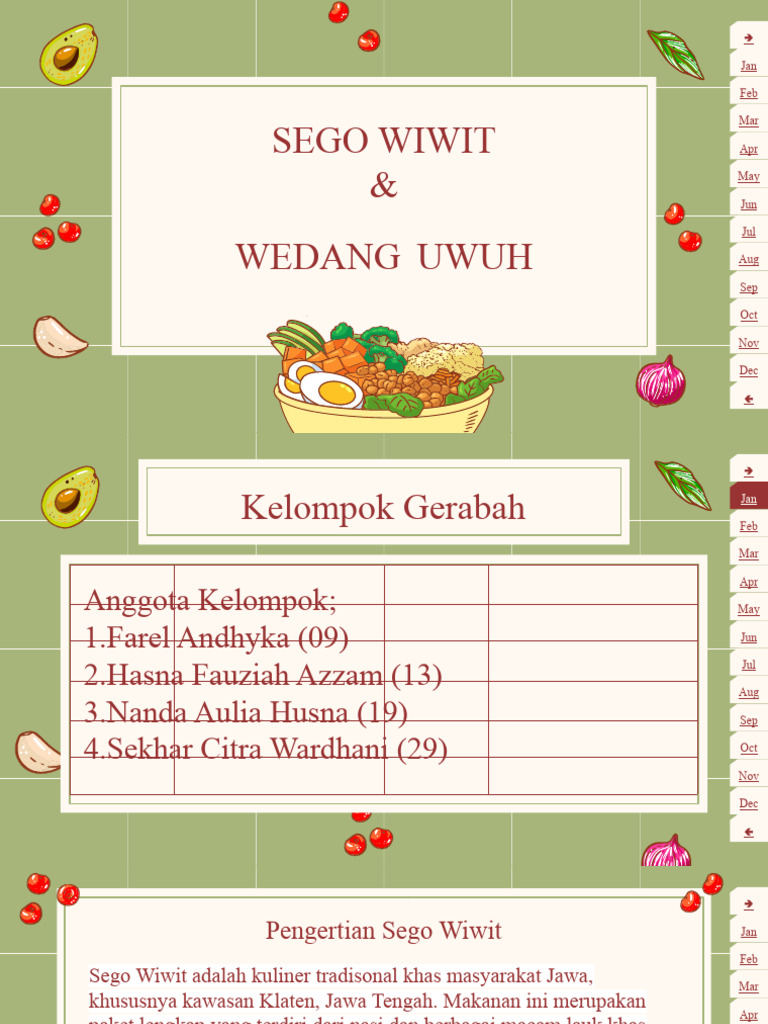 Sego Wiwit&Wedang Uwuh | PDF