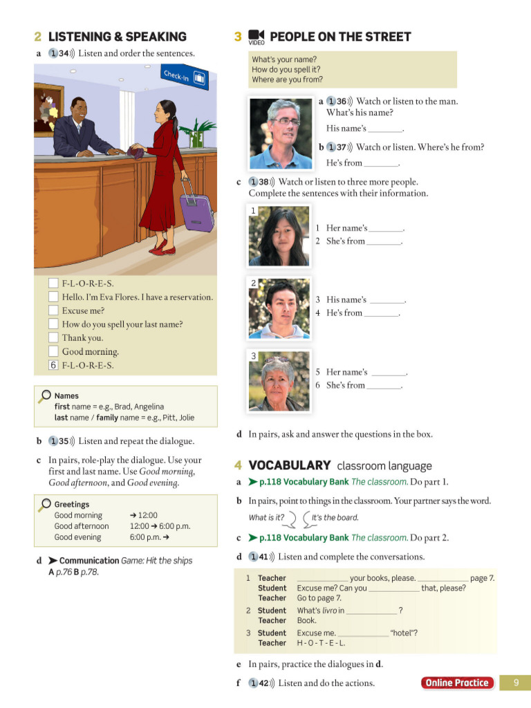 American English File Starter Student S Book Pg 9 Pdf