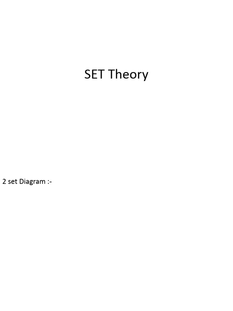 SET Theory | PDF | Science
