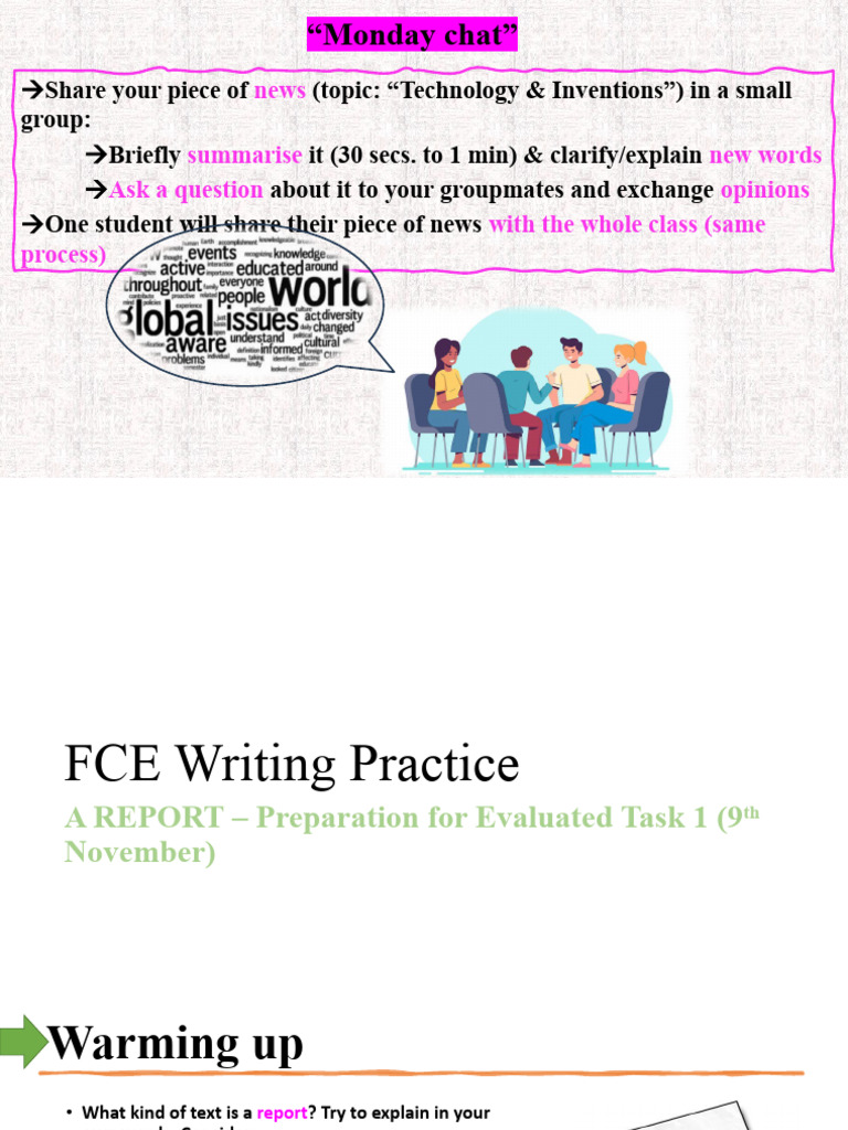 FCE Report Writing Guide | PDF | Verb | Ellipsis