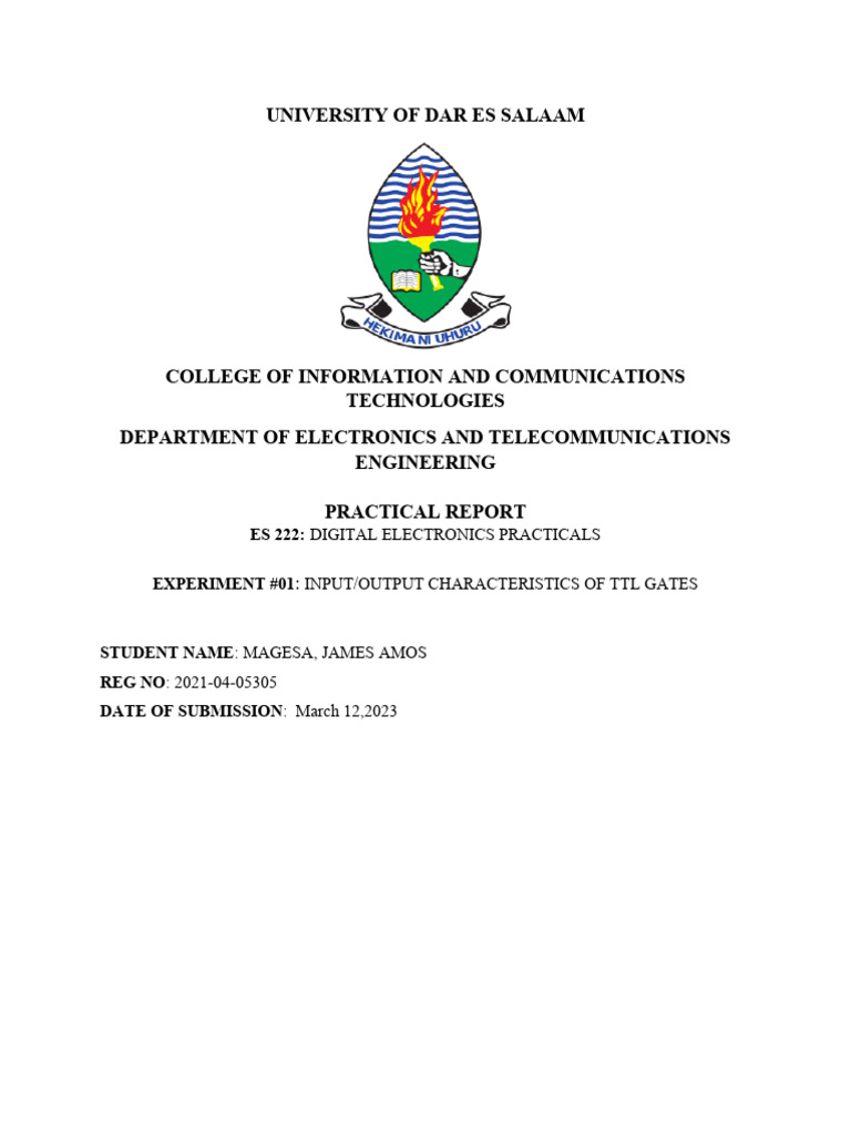 Digital Lab#1 - 120617 | PDF