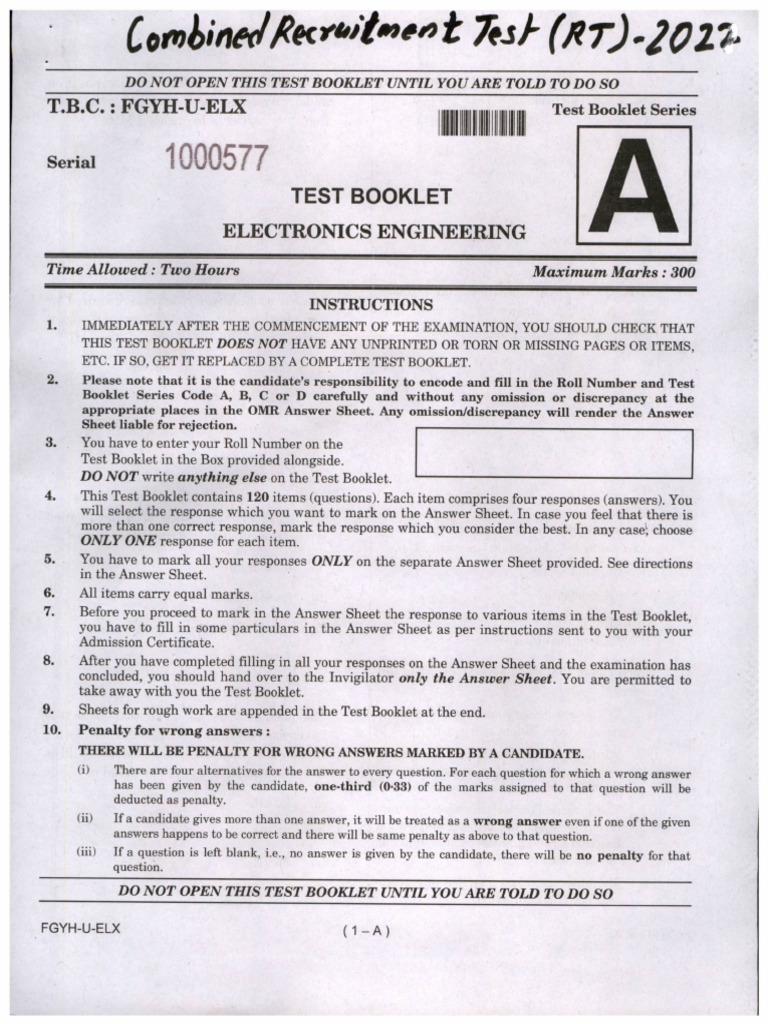 QP 05 SSA Elect Eng 01022022 | PDF