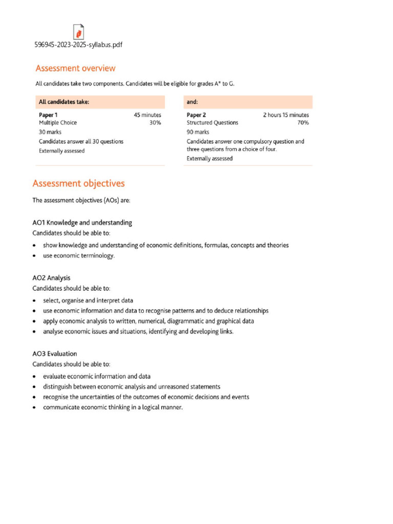 Igcse Economics Notes Pdf Demand Elasticity Economics