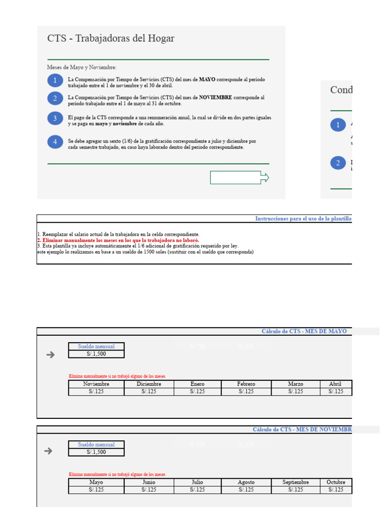 Calculo CTS Con y Sin Gratificacion 2023 Definitivo | PDF | Salario ...