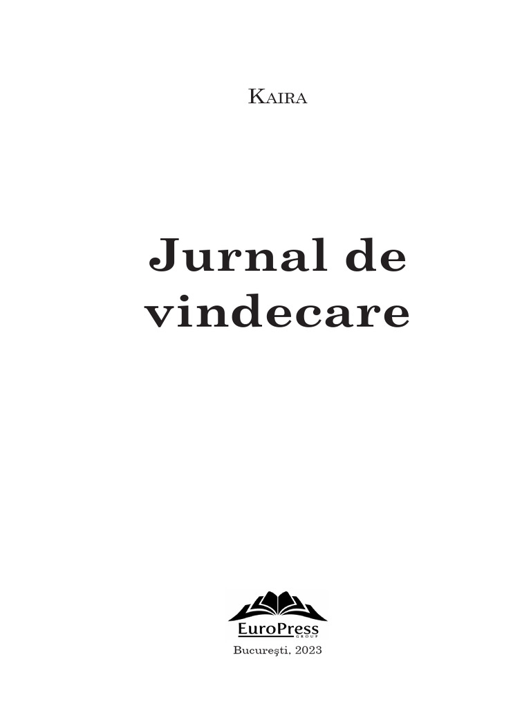 Jurnal Vindecare | PDF