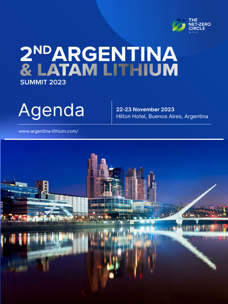 Argentina Latam Lithium Summit 2023 Agenda Pdf