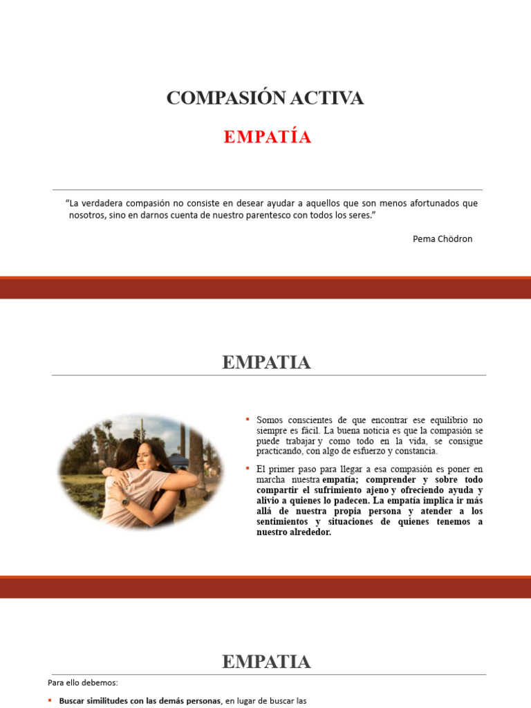 Compasion Activa - Iniciando Con La Empatia | PDF | Compasión | Empatía