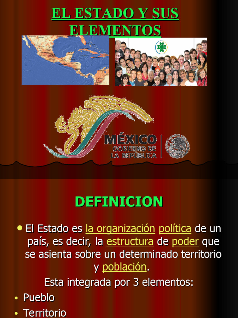 El Estado y Sus Elementos | PDF | Federación | Ejecutivo (gobierno)