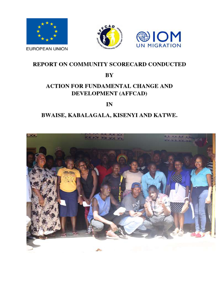 SSCoS Community Score Card Report | PDF