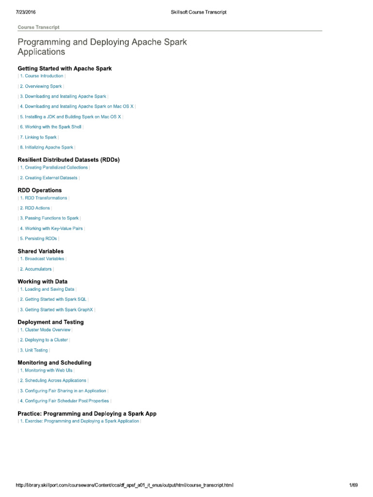 Spark Apps Program Deploy | PDF