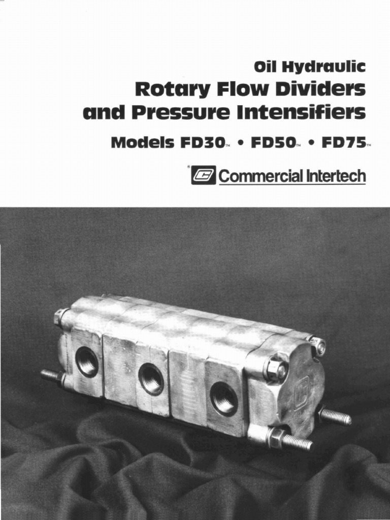 Oil Hydraulic Rotary Flow Dividers and Pressure Intensifier | PDF ...