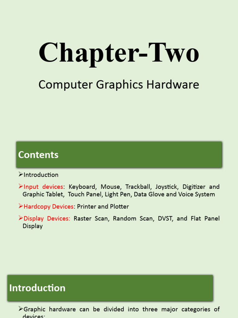 Computer Graphics Chapter-2 | PDF | Printer (Computing) | Display ...