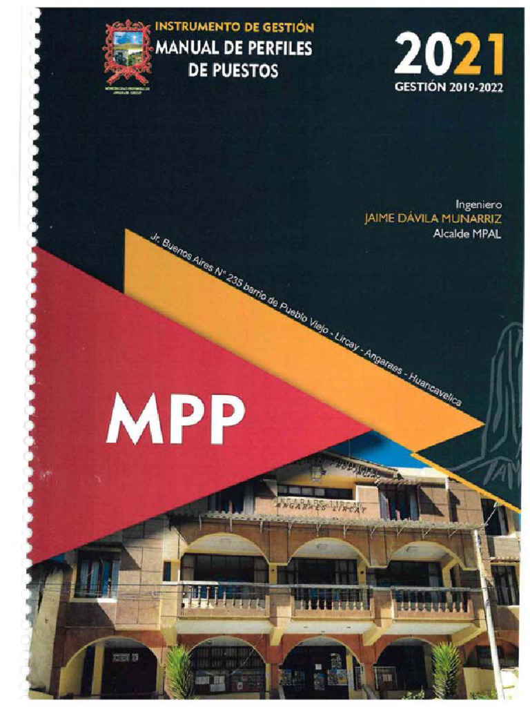 Manual de Perfil de Puestos - 2021 PDF | Descargar gratis PDF ...