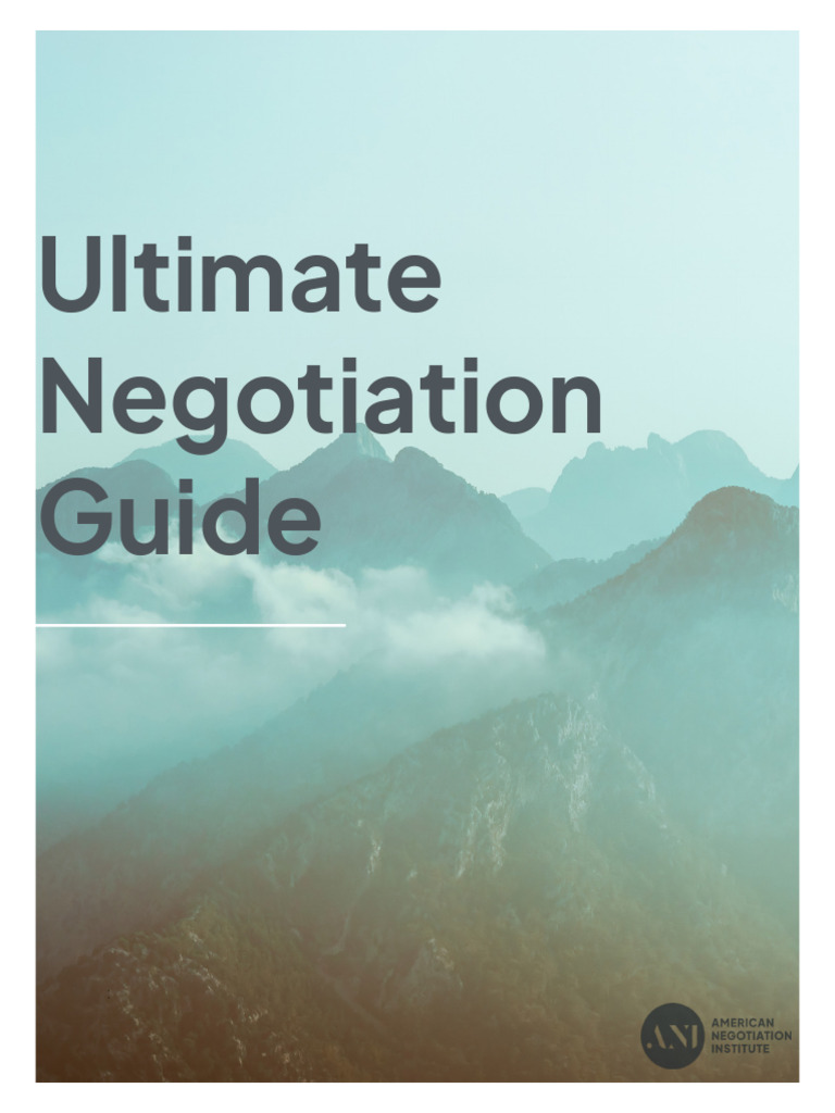 Ultimate Negotiation Guide 2022 | PDF | Negotiation | Feeling