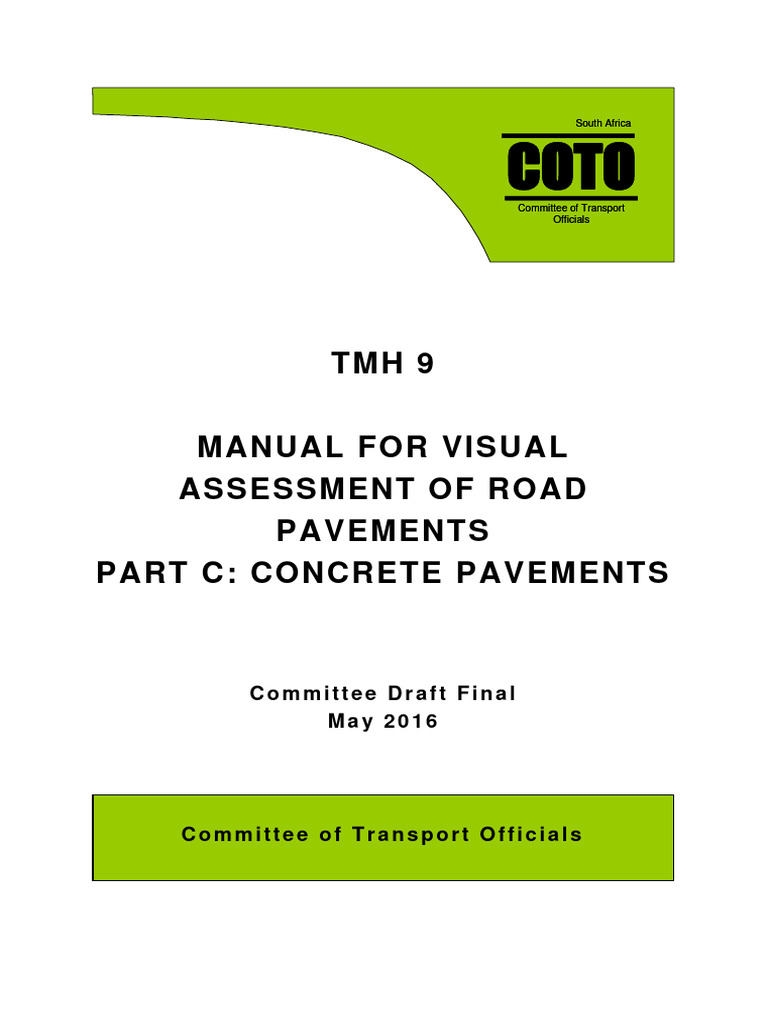 Visual Assessment of Concrete Pavements | PDF | Road Surface | Road