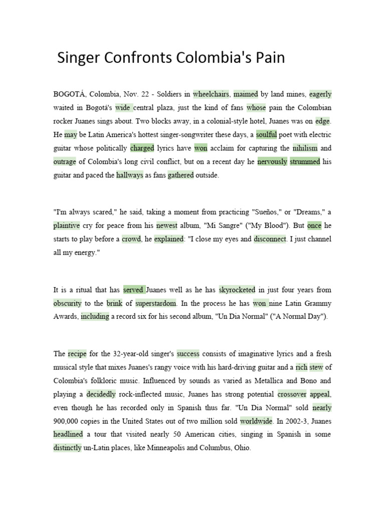 701 - 702 Mayo 10 Biography Juanes | PDF | Art