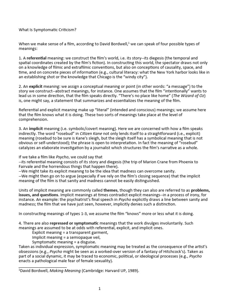 Symptomatic Meaning | PDF | Causality