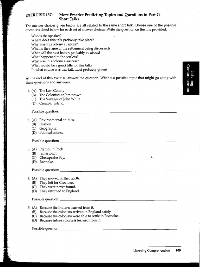The Heinemann Elt Toefl Preparation Course 110 111 | PDF