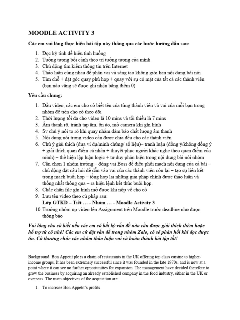 Moodle Activity 3 GTGK | PDF