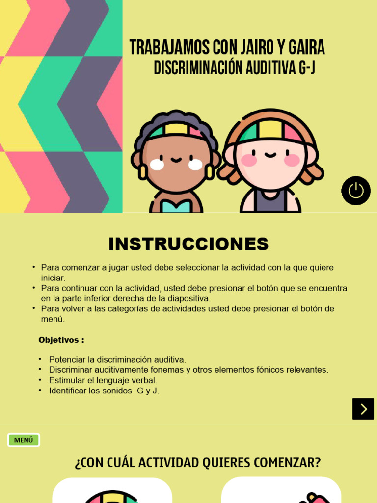 Actividades de Discriminación Auditiva | PDF | Comunicación humana ...
