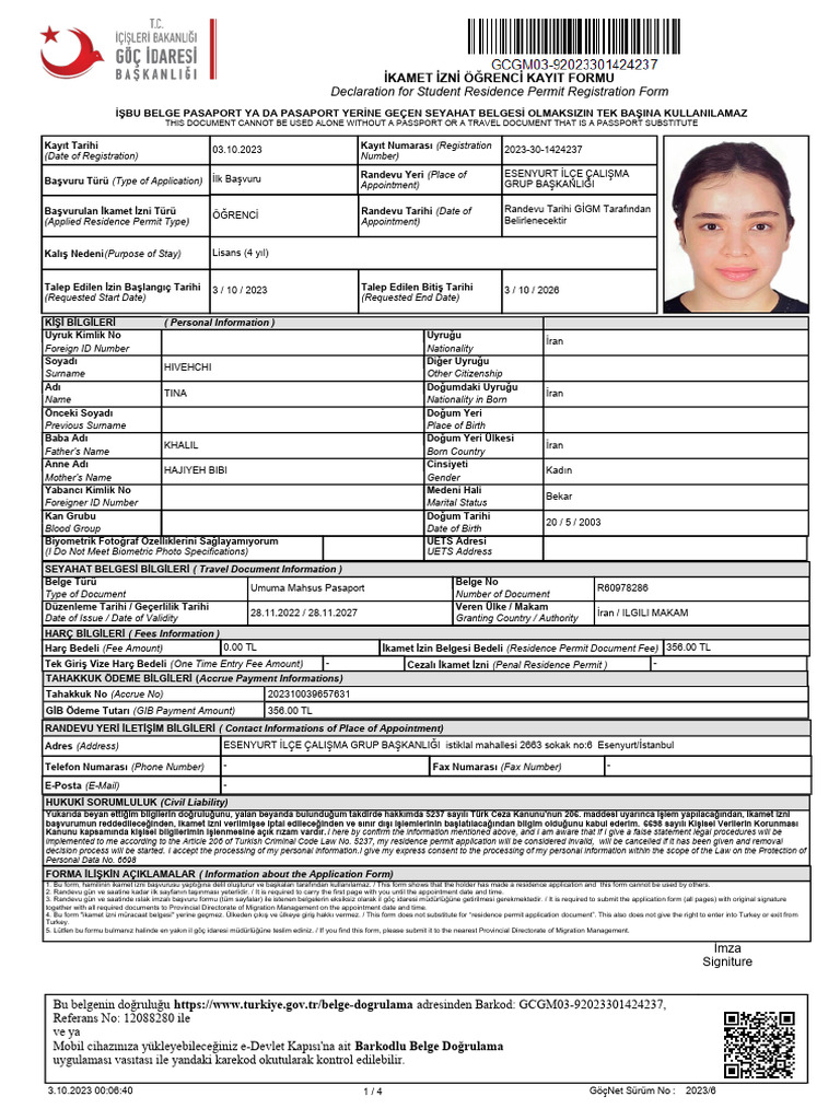 Basvuru Formu-Application Form 5 | PDF