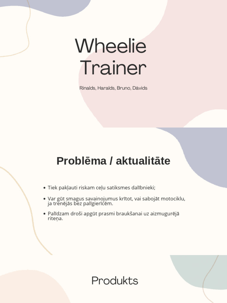 Wheelie Trainer | PDF