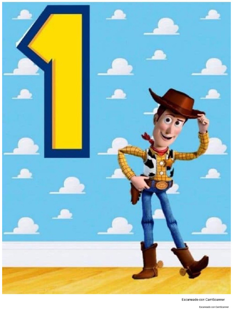 Números Del 1 Al 10 Toy Story | PDF