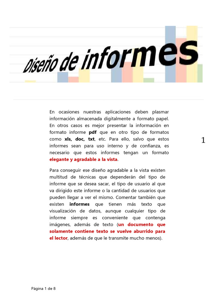 Cómo Redactar Un Informe | PDF | Color | Archivo de computadora