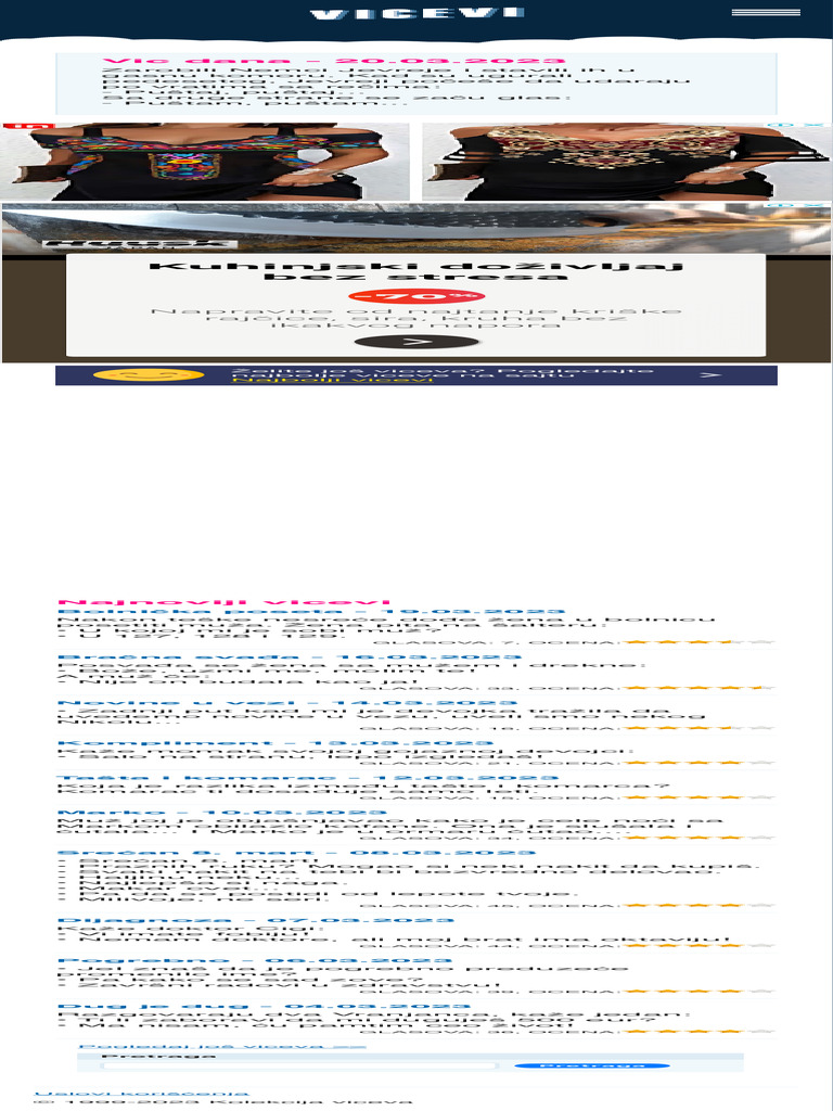 Vicevi - 6000+ Odabranih Viceva U 20 Kategorija | PDF