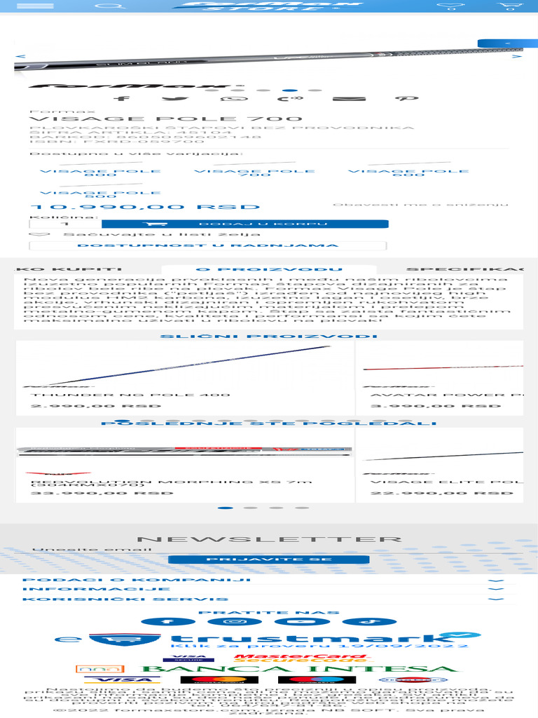 Visage Pole 700 Formax Store | PDF
