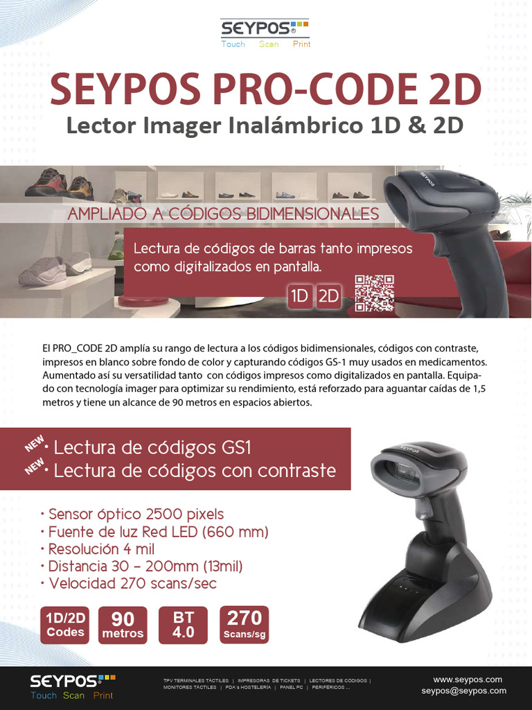 SEYPOS-PRO-CODE-2D | PDF | Equipo de oficina | Electrónica