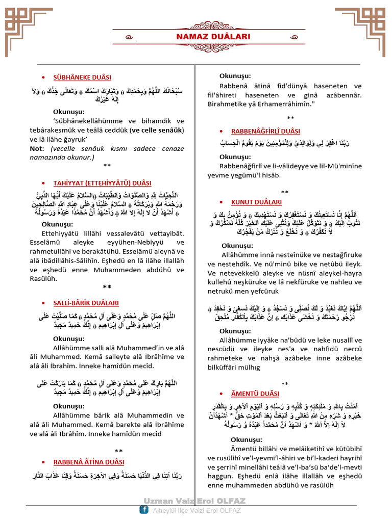 Namaz Dualari | PDF