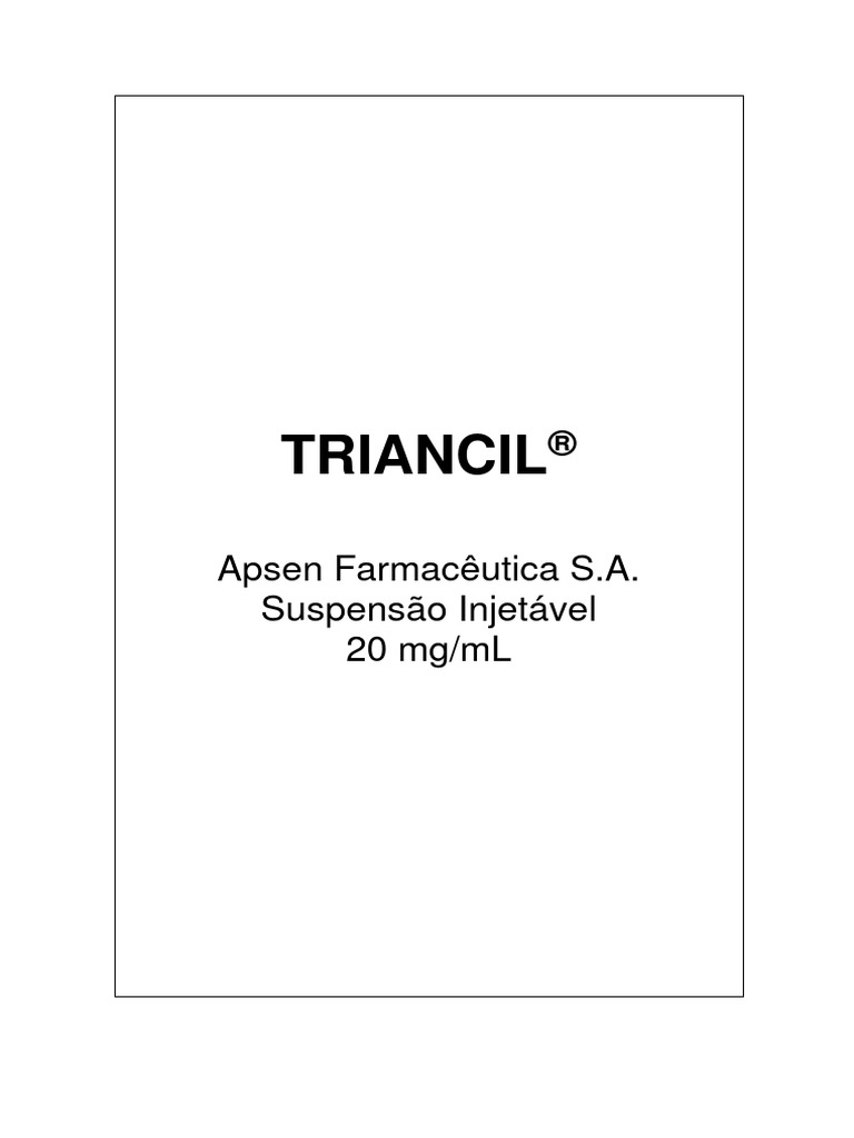 Bula Triancil Profissional | PDF | Sistema de saúde | Epidemiologia