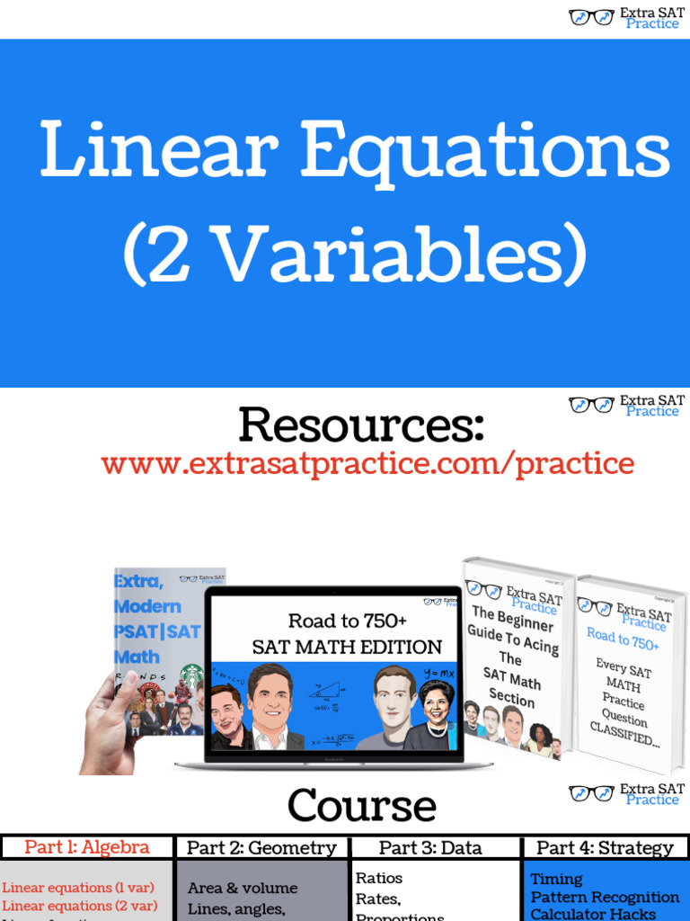 SAT Linear Equations Guide | PDF
