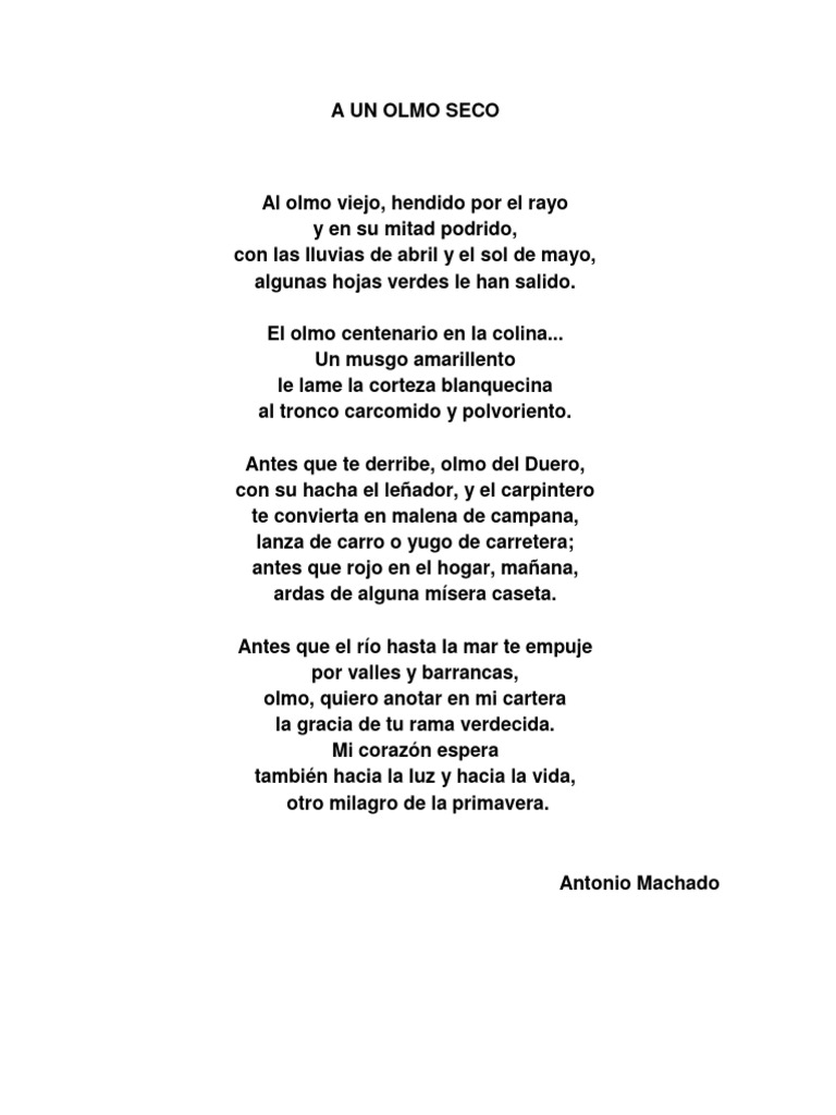 A Un Olmo Seco | PDF