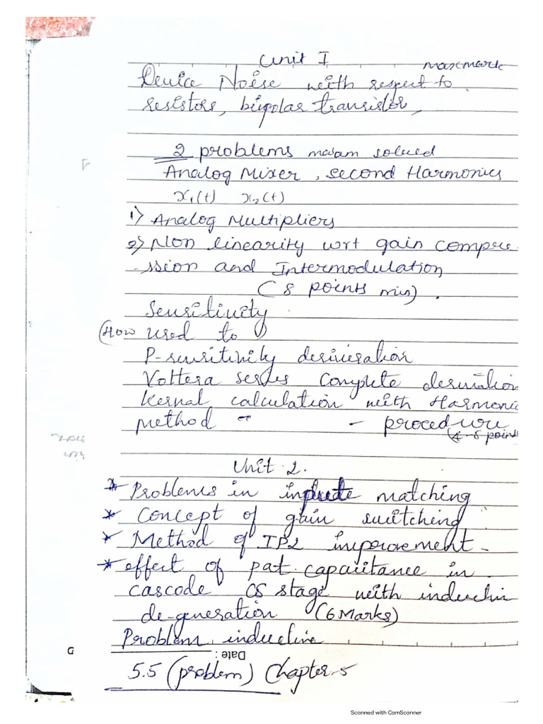 RFIC Imp Questions | PDF