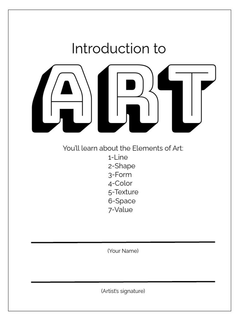 Art Class Workbook | PDF