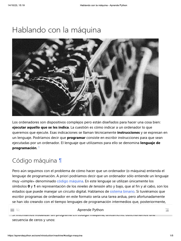 2-Hablando Con La Máquina | PDF