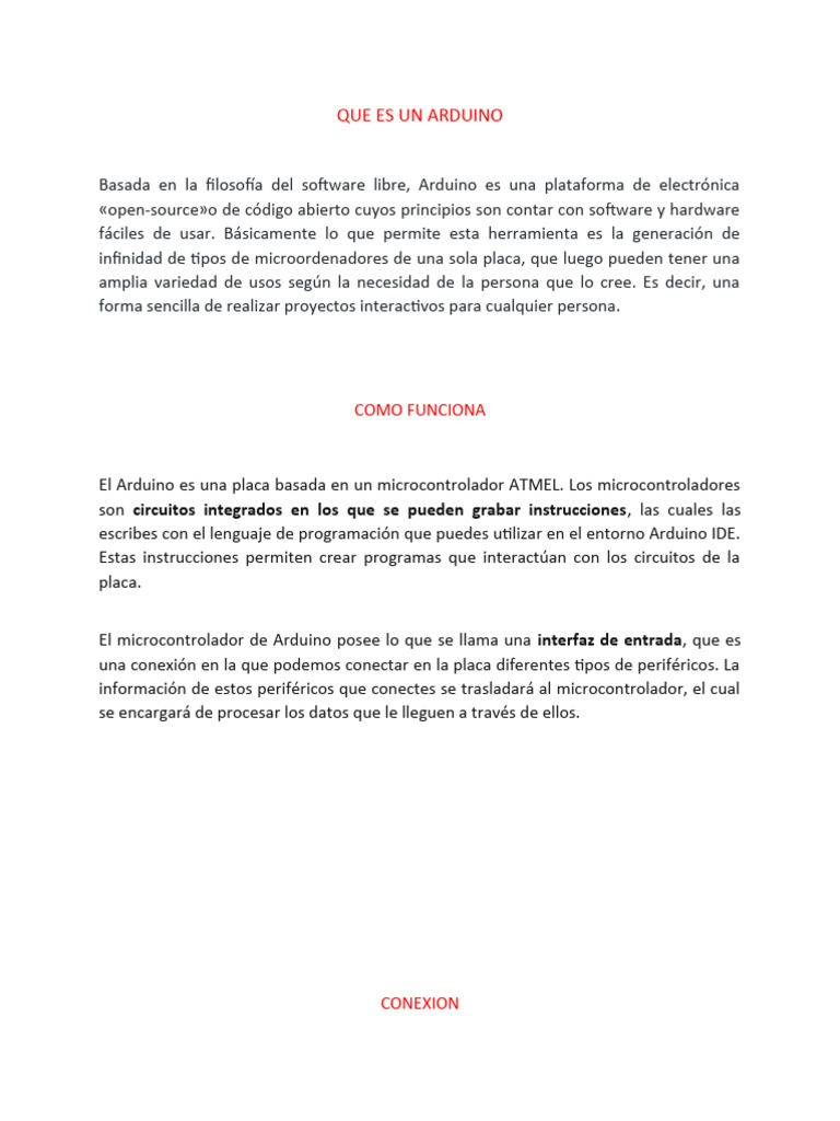 ARDUINO | PDF | Arduino | Microcontrolador ARDUINO | PDF | Arduino | Microcontrolador