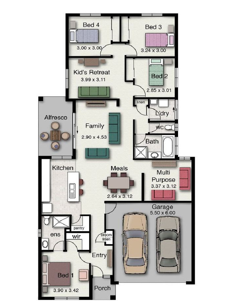 200 Meter SQ Efficient Home Plan | PDF