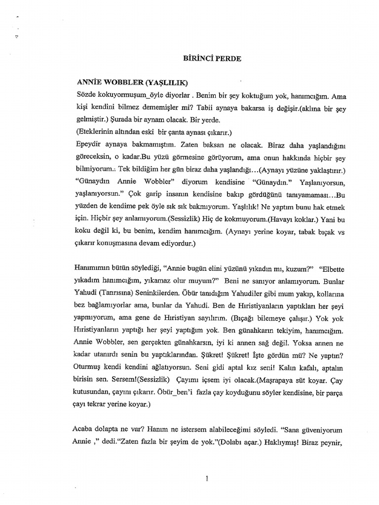 Arnold Wesker - Annie Wobbler | PDF