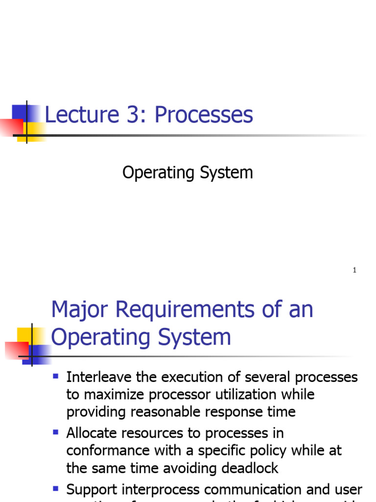 Lecture 3 Process | PDF | Process (Computing) | Scheduling (Computing) Lecture 3 Process | PDF | Process (Computing) | Scheduling (Computing)