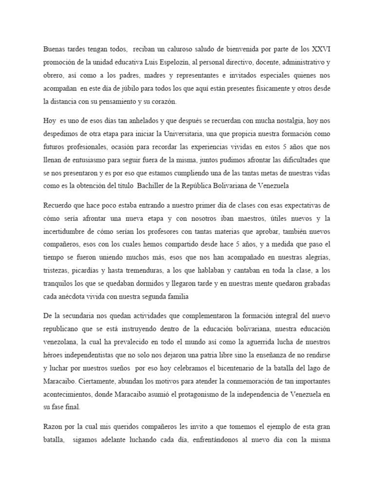 Discurso de Jormar | PDF
