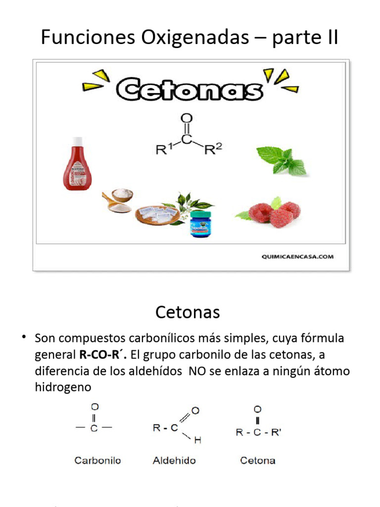 Funciones Oxigenadas – Parte II | PDF | Cetona | Éter