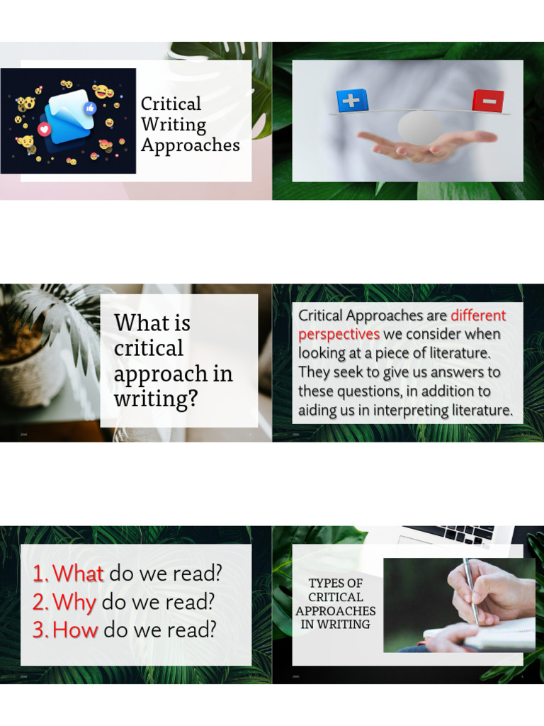 Critical Writing Approaches | PDF | Psychology