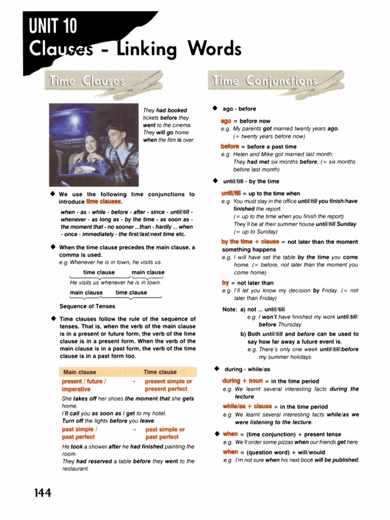 Grammarway 4 144 160 Linking Words | PDF