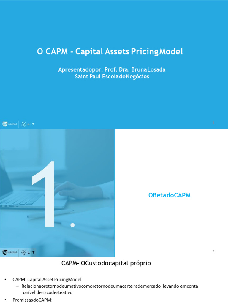 1 O CAPM X Capital Assets Pricing Model Apresentacao | PDF