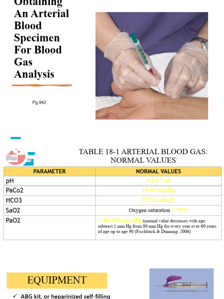 Obtaining An Abg Sample | PDF | Medical Specialties | Clinical Medicine